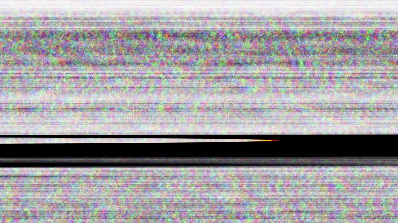 TV Screen Noise Glitch Effect. Visual Video Effects Stripes Background ...