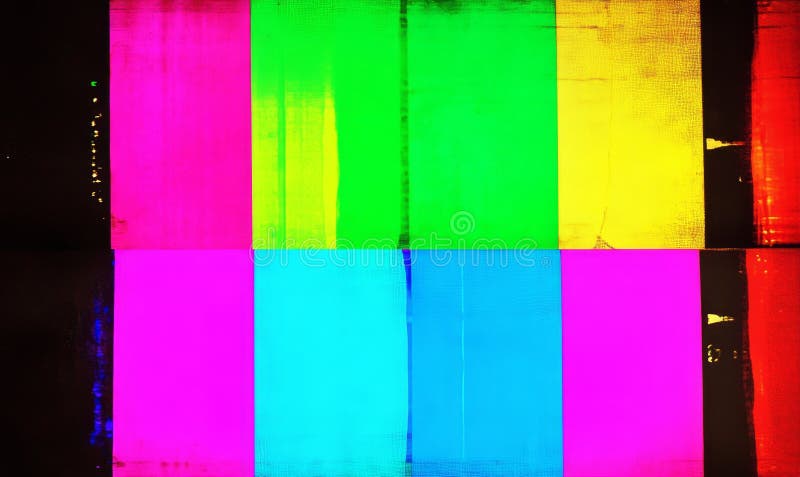 Television Error Technical Problems Colored Background. No Signal on TV ...