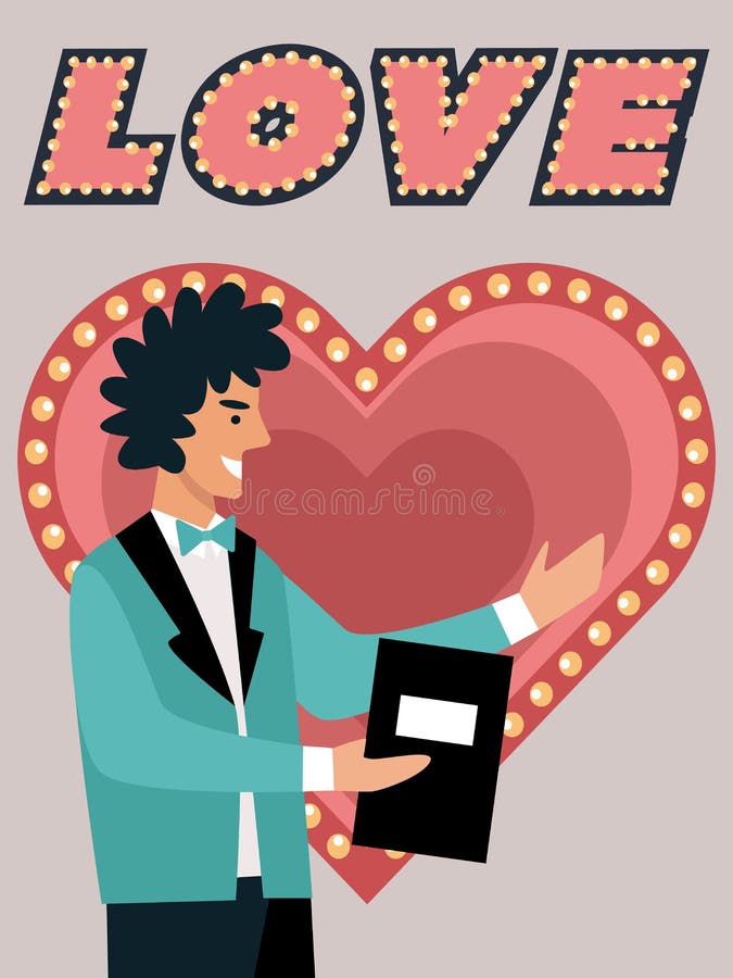 Quiz Show Man Game Host Cartoon People Contestant Stock Vector ... Quiz Show Man Game Host Cartoon People Contestant Stock Vector ...