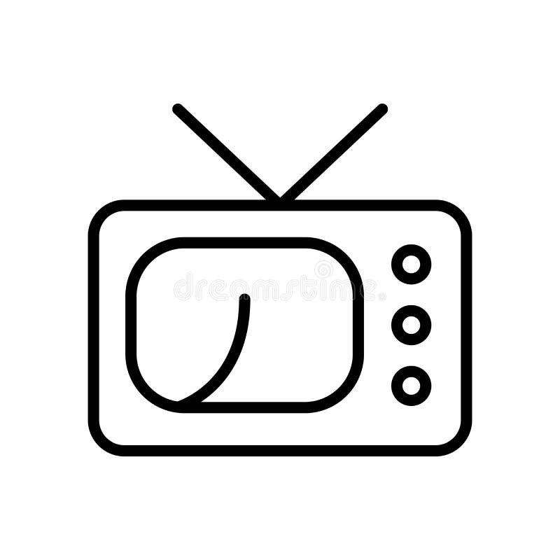 Television Icon. Trendy Flat Vector Television Icon on White Bac Stock ...