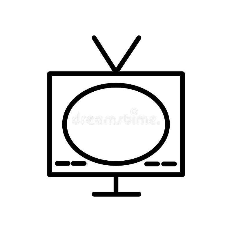 Television Icon Vector Isolated on White Background, Television Sign ...