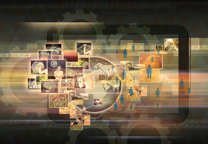 Television and Internet Production Technology Stock Illustration ...