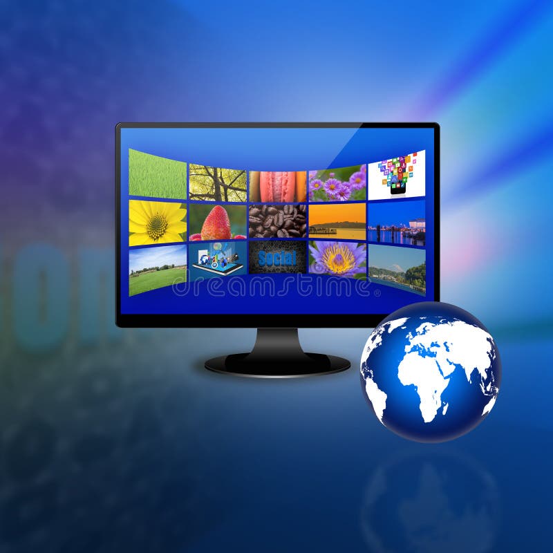 Television and Internet Production Technology Concept Stock ...