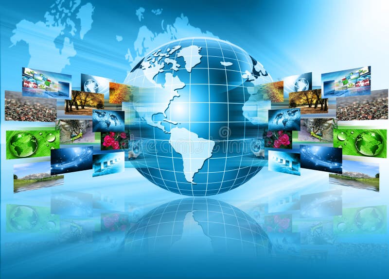 Television and Internet Production Technology Stock Illustration ...