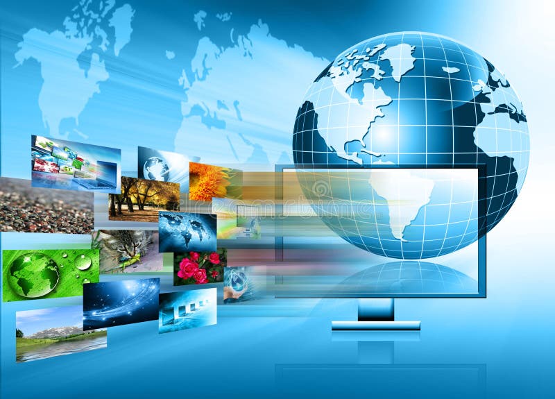 Television and Internet Production Technology Stock Illustration ...