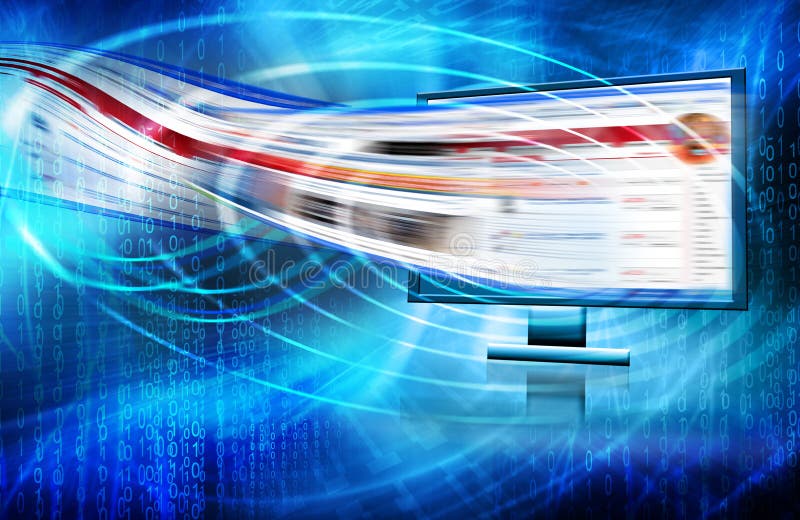 Television and Internet Production Technology Stock Illustration ...