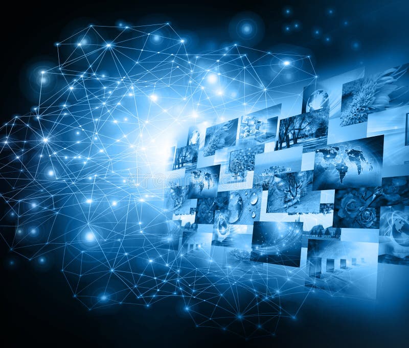 Television and Internet Production Technology Stock Illustration ...