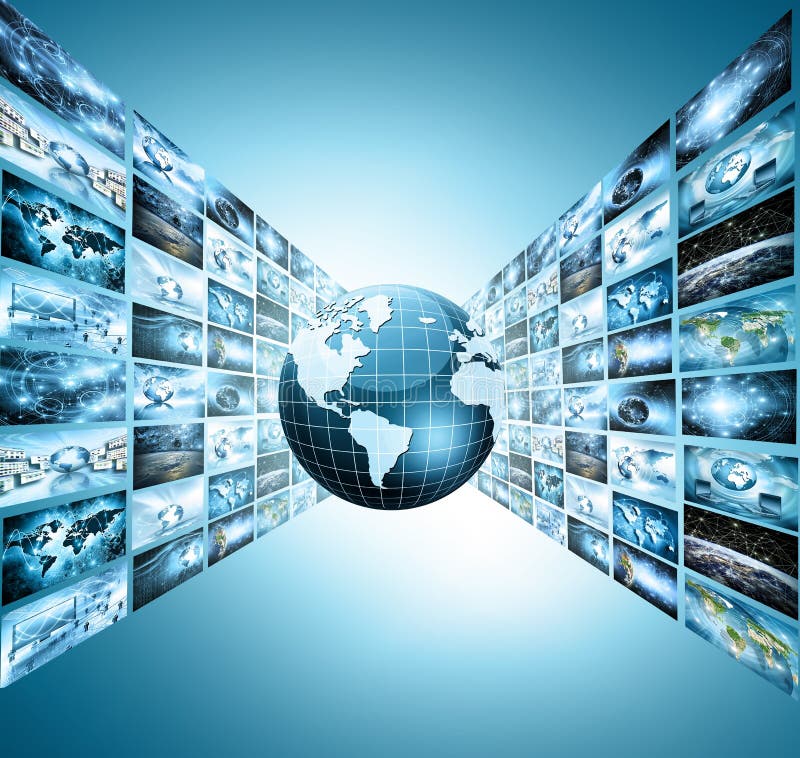 Television and Internet Production Technology Stock Illustration ...