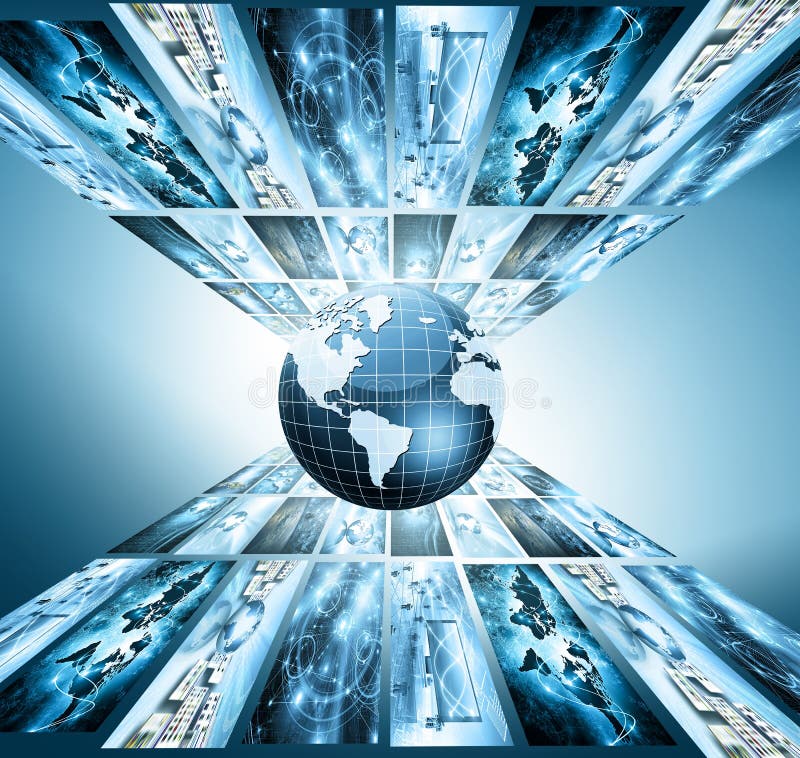 Television and Internet Production Technology Concept Stock ...