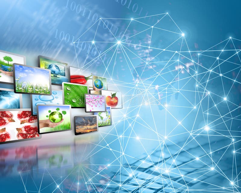 Television and Internet Production Technology Concept Stock ...