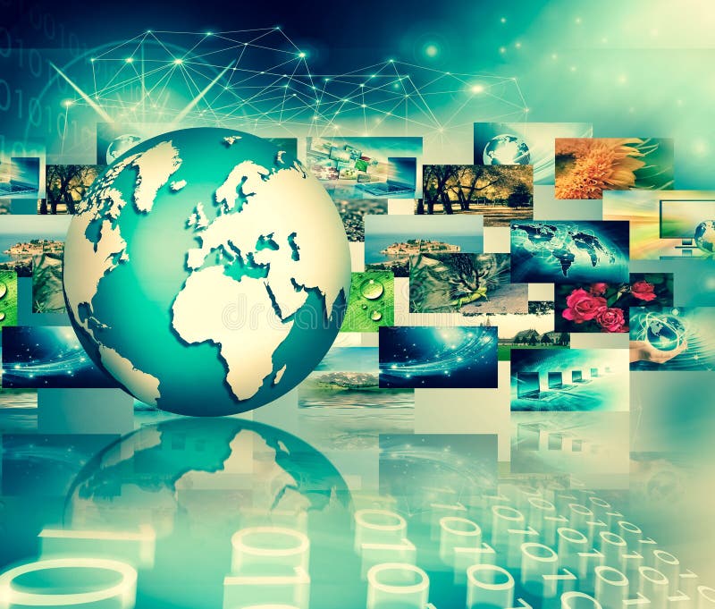 Television and Internet Production Technology Stock Illustration ...