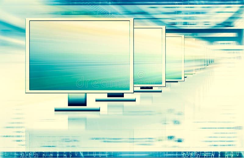 Television and Internet Production Technology Stock Illustration ...