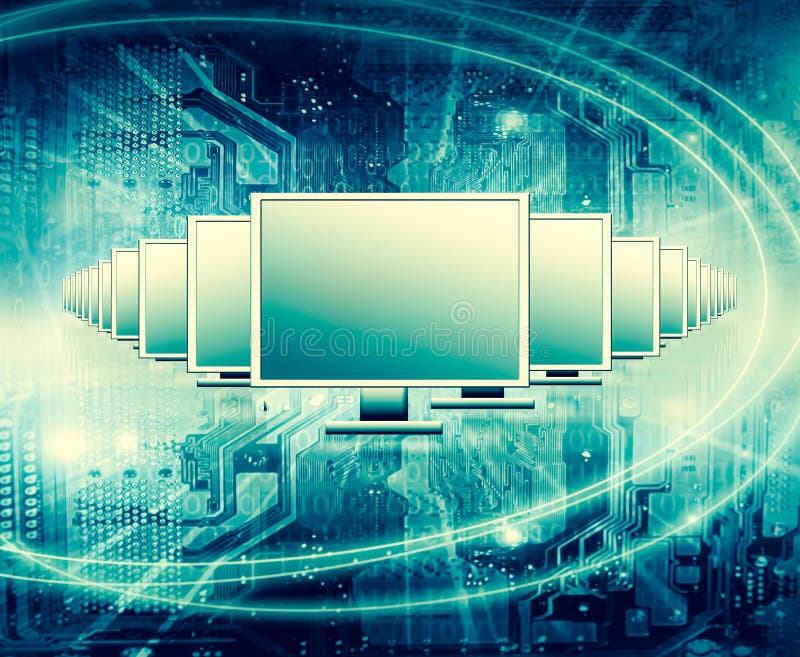 Television and Internet Production Technology Stock Illustration ...