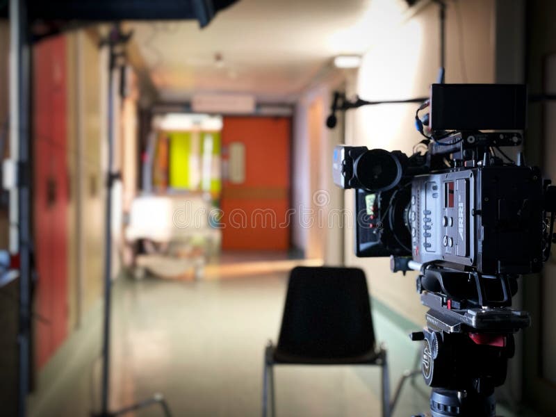 Television Interview set editorial stock photo. Image of television ...