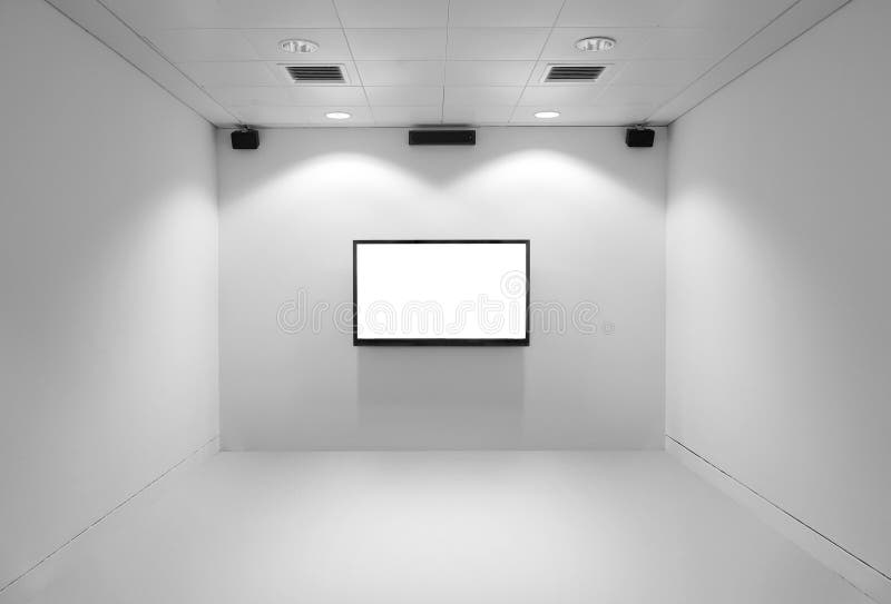 Empty Television Media Room Stock Image - Image of empty, viewing: 53147333