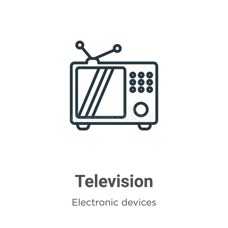 Television Outline Stock Illustrations – 33,358 Television Outline ...