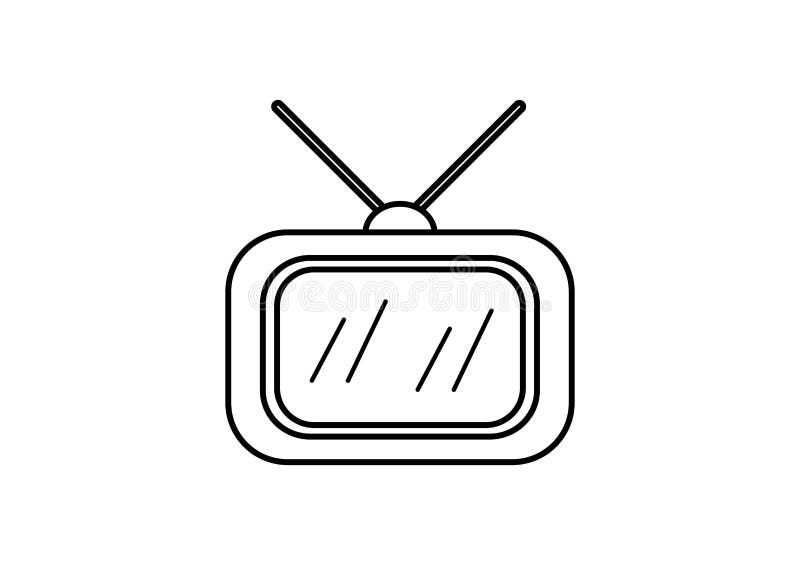 Television Outline Icons Collection. Television, TV, Set, Screen ...