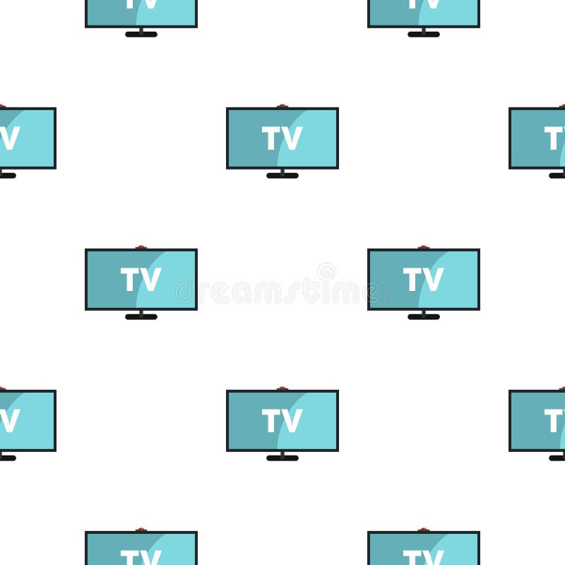 Television Pattern Seamless Stock Vector - Illustration of remote ...