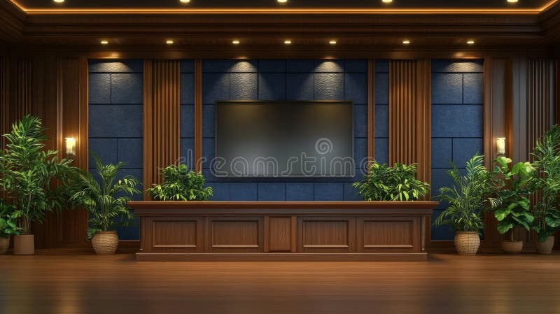 Television Production Benefits from a Modern Broadcast Studio Interior ...