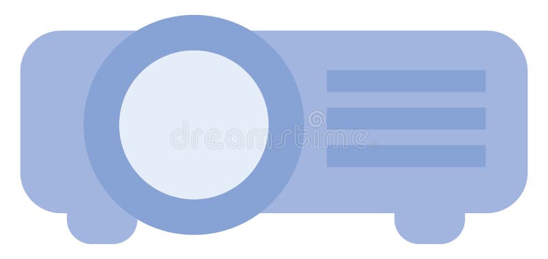 Television projector, icon stock vector. Illustration of icon - 260377438