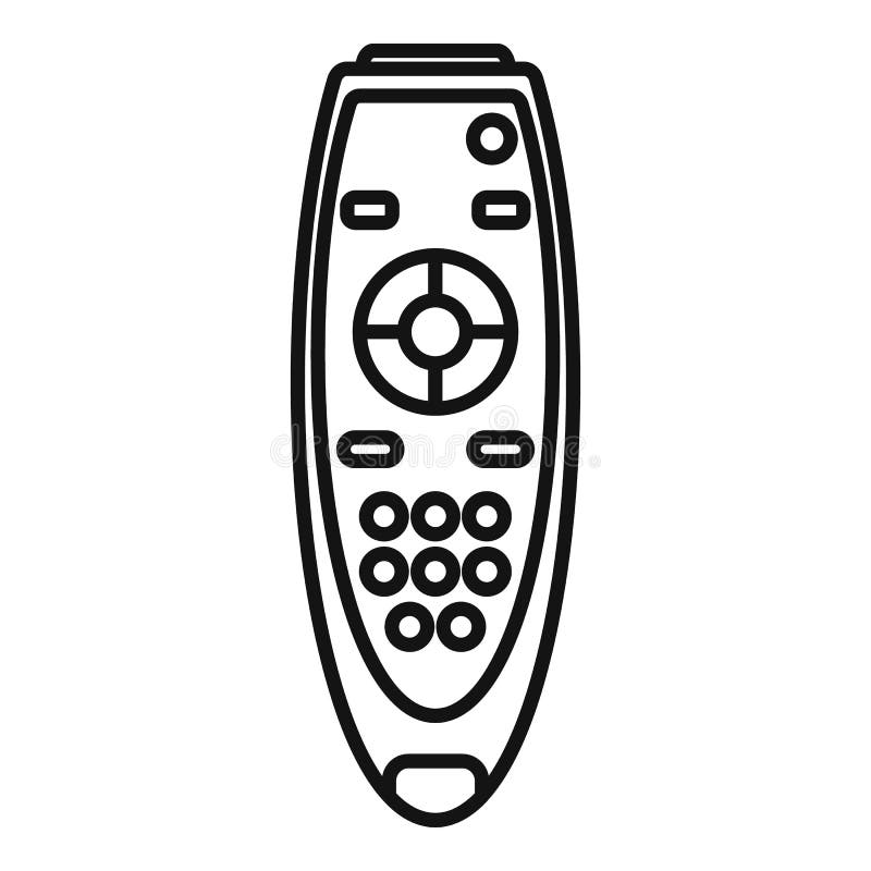 Television Remote Control Icon, Outline Style Stock Vector ...