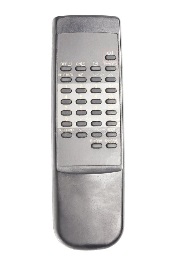 Television Remote Control Isolated on White Background Stock Photo ...