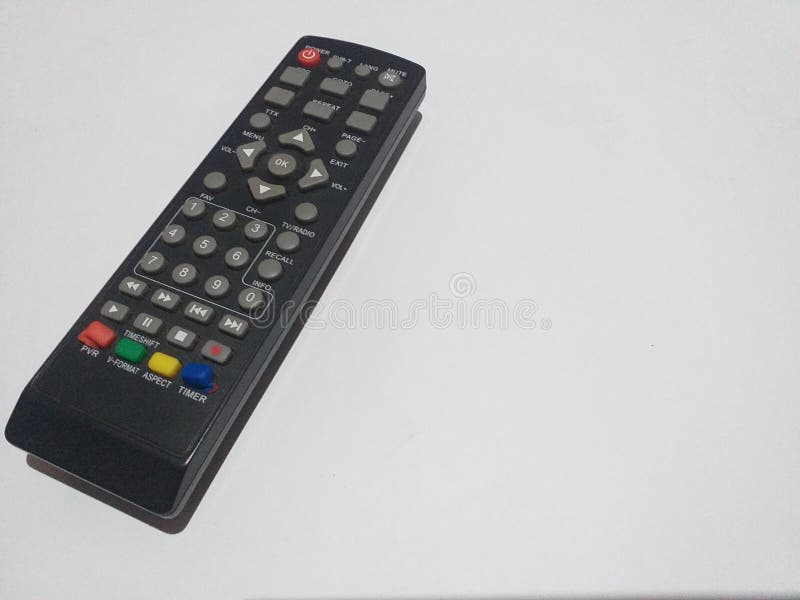 The Television Remote is Taken from the Side Stock Image - Image of ...