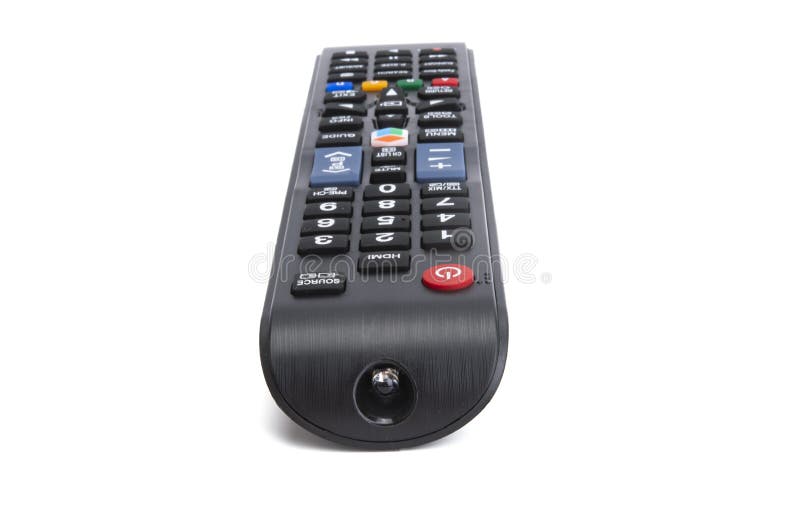 Television Remotes Isolated Stock Image - Image of electronic, isolated ...