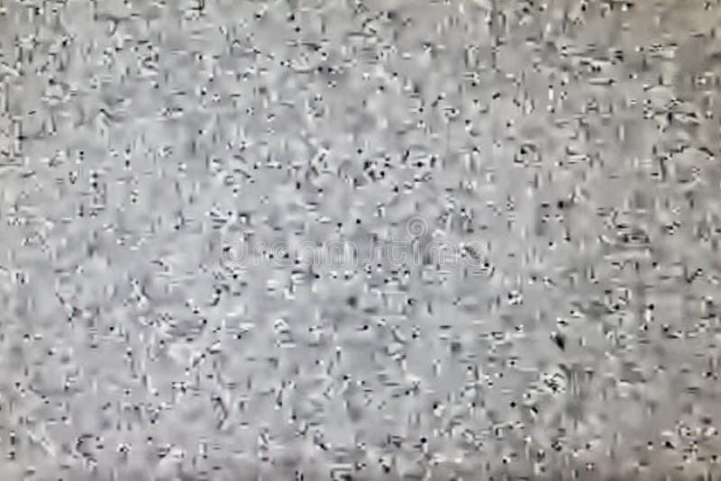Television Screen with Static Noise Caused by Bad Signal Reception ...