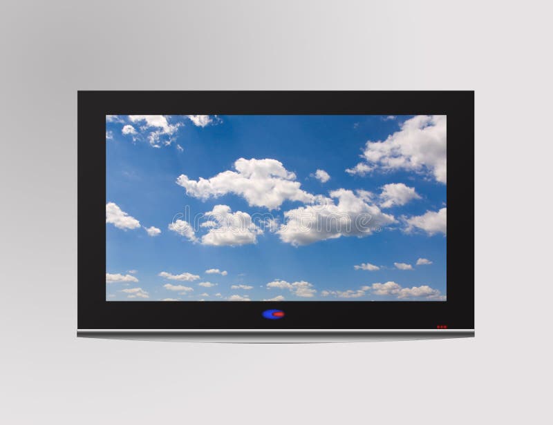 Television set stock image. Image of high, blue, object - 16409593