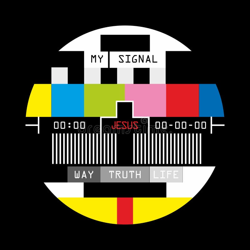 Television Signal for Christian. only Jesus Stock Vector - Illustration ...