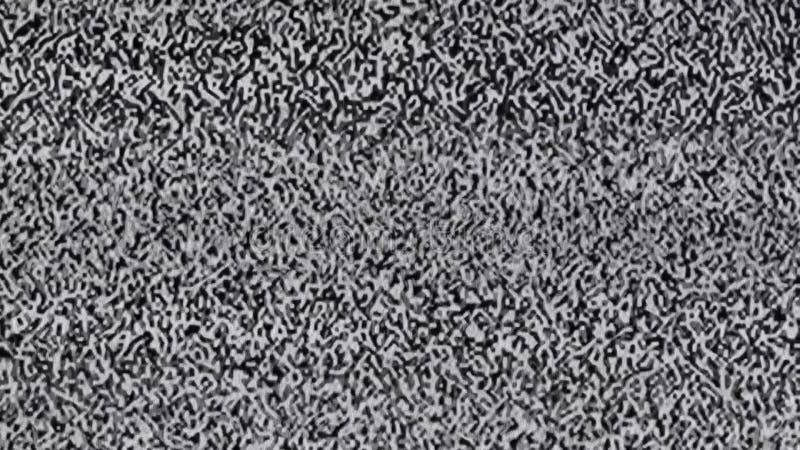 Television Static Noise, Black, White Stock Footage - Video of hissing ...