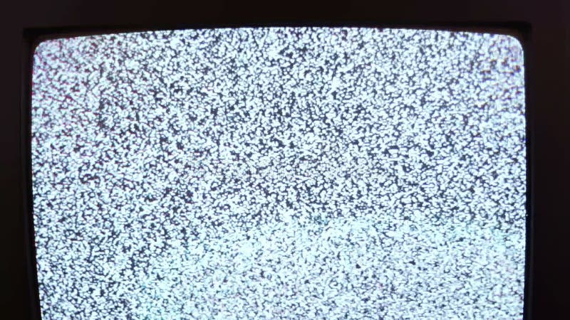 Television Static Noise Black White Stock Video - Video of corrupted ...