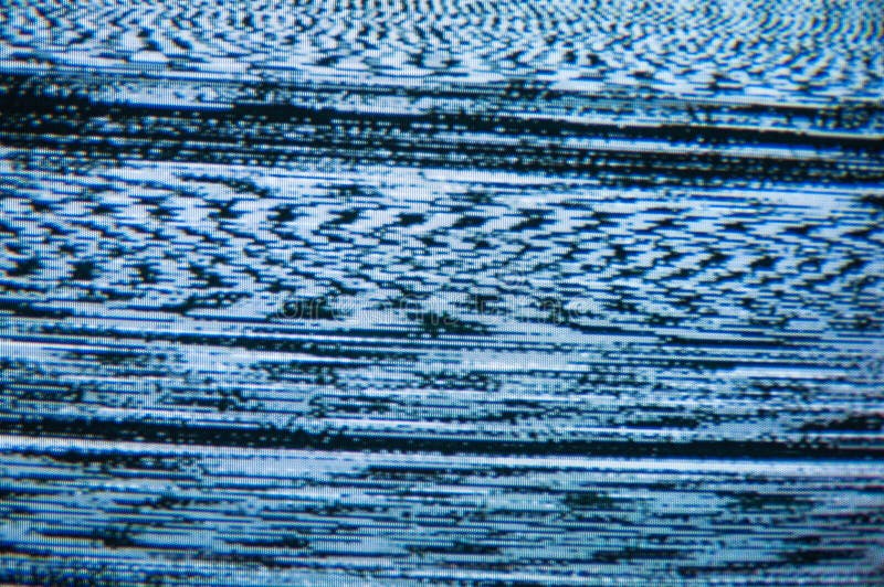 Television with Static Noise Stock Image - Image of channel, black ...