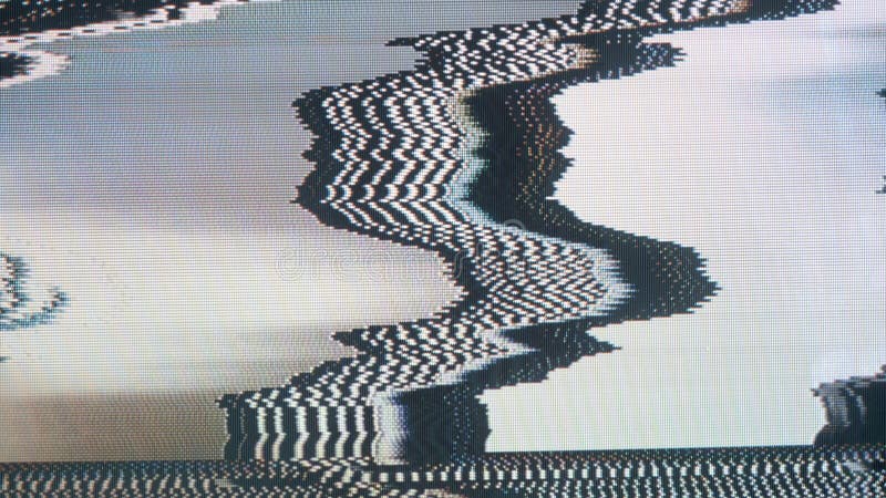 Television Distortion and Static Stock Footage - Video of distorted ...