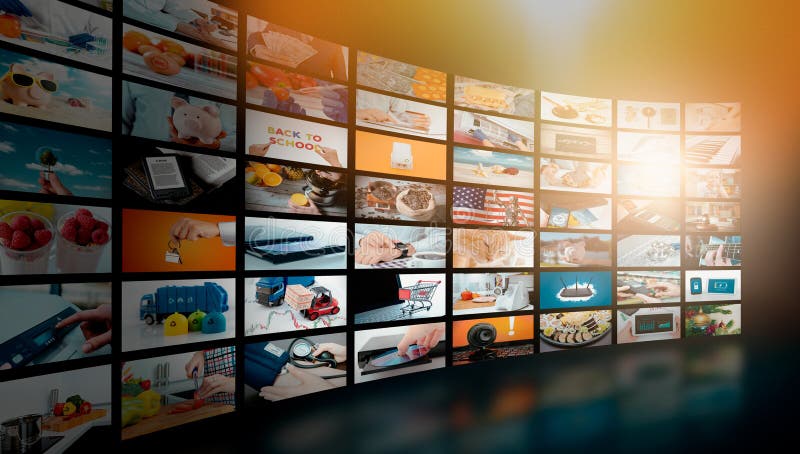 Television Streaming, TV Broadcast Stock Image - Image of multimedia ...