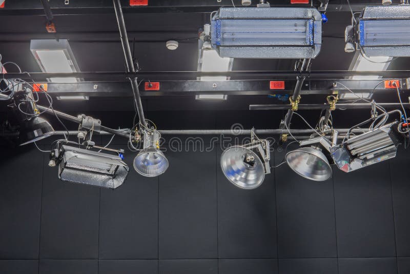 Television studio stock image. Image of production, tripod - 72685165