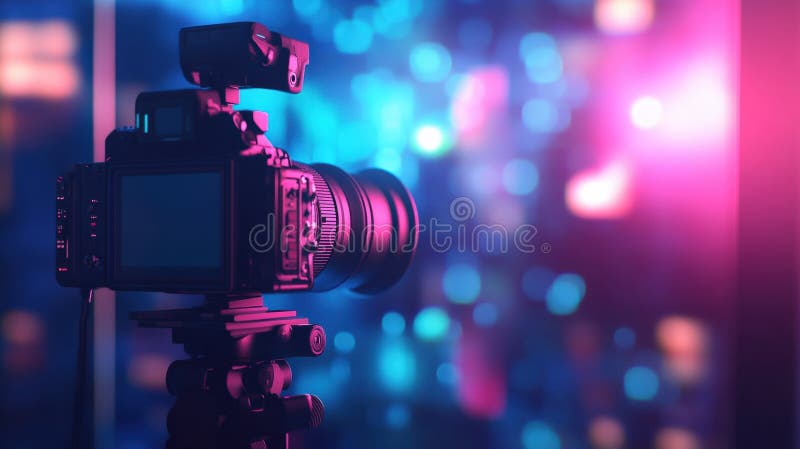 A Television Studio Captures a Professional Interview Recording ...