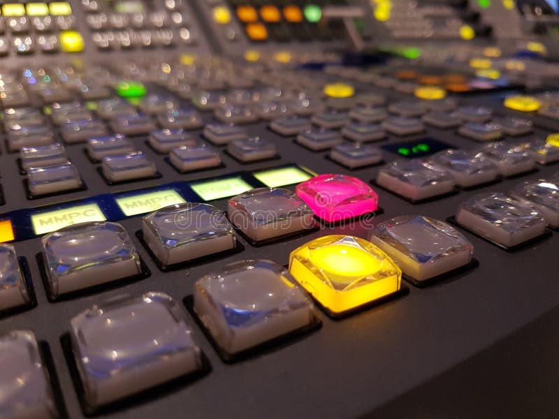 Television studio console stock image. Image of studio - 73506985