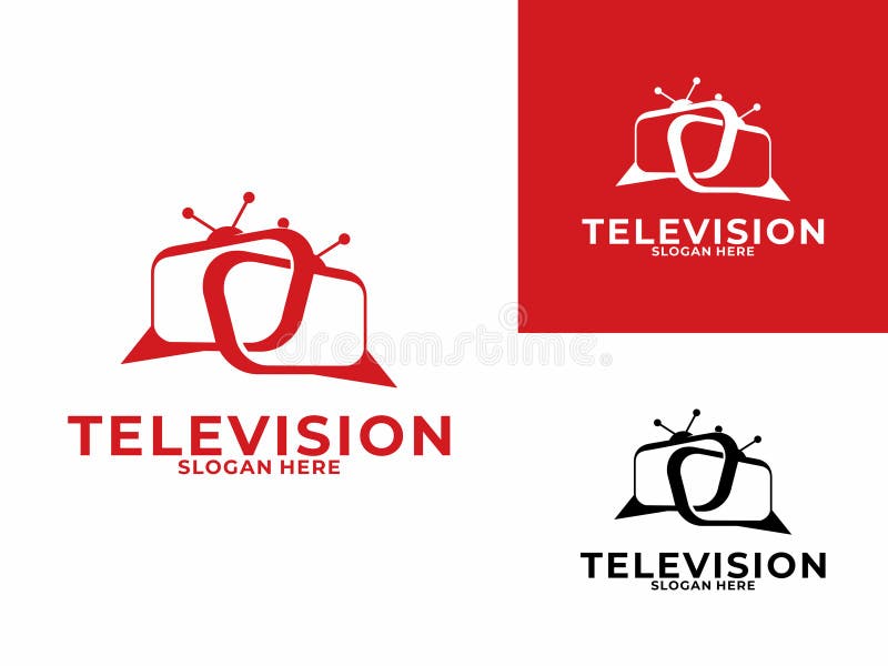 Television Talk Show Logo Design Vector. TV or Television Bubble Chat ...