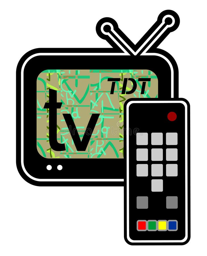 Television tech stock vector. Illustration of digital - 26747467