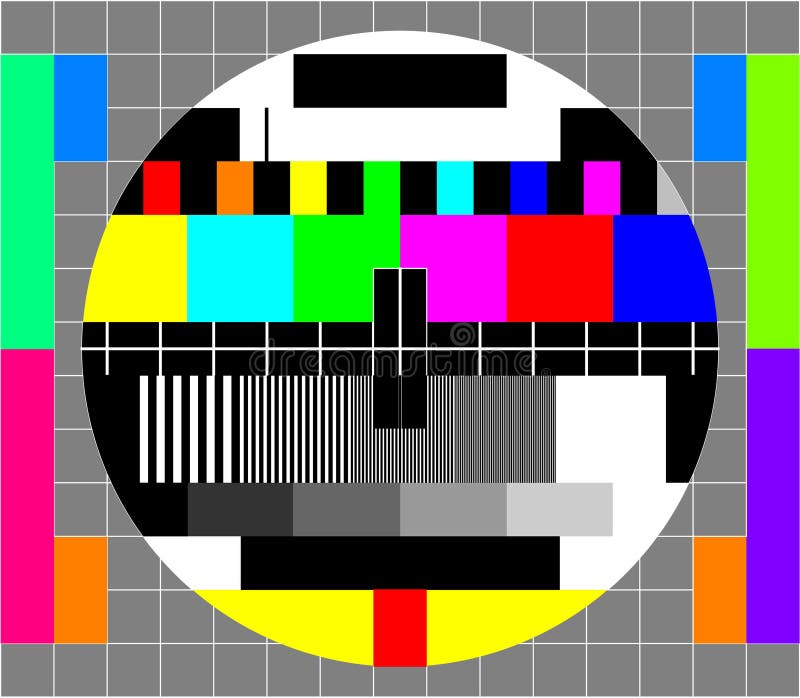 3D television test pattern stock illustration. Illustration of ...