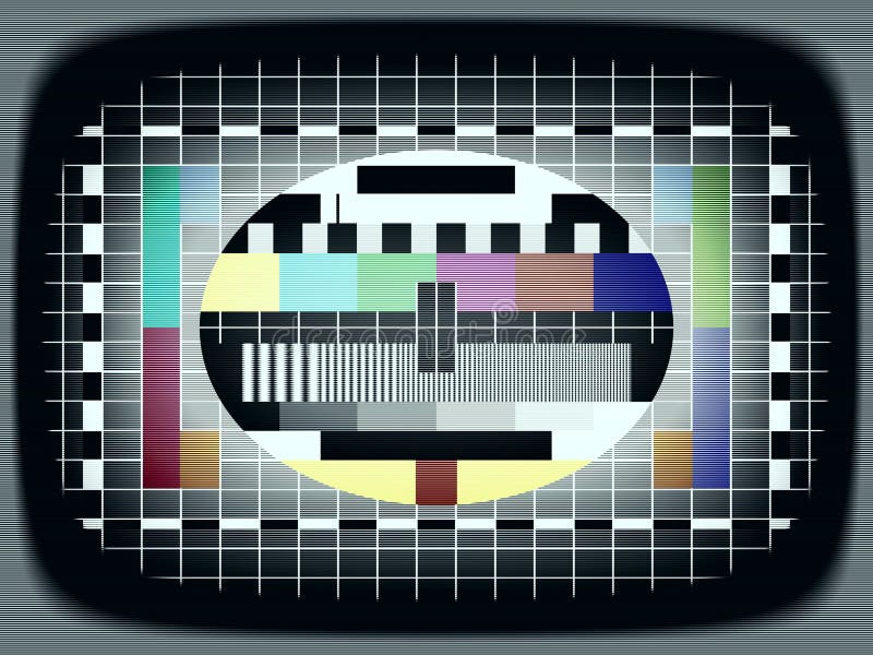 Television test screen stock vector. Illustration of television - 16596115