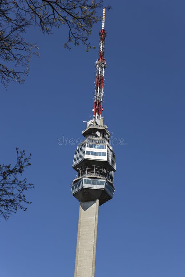 Television Tower at Avala Mountain Near Belgrade, Serbia Editorial ...