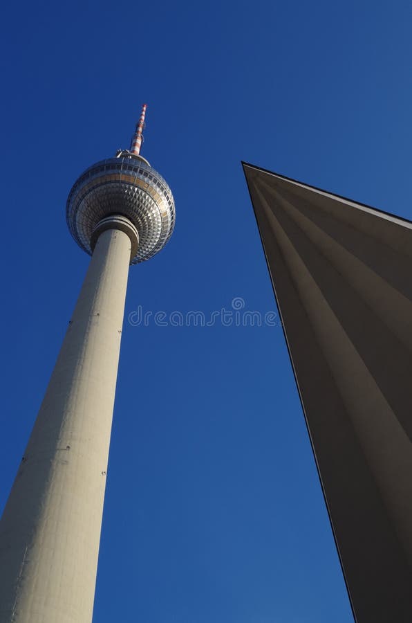 Television tower in berlin stock photo. Image of europe - 51657058