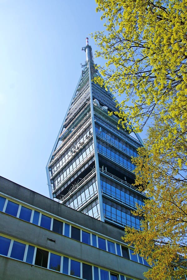 Kamzik TV Transmission Tower in Bratislava, Slovakia Stock Photo ...