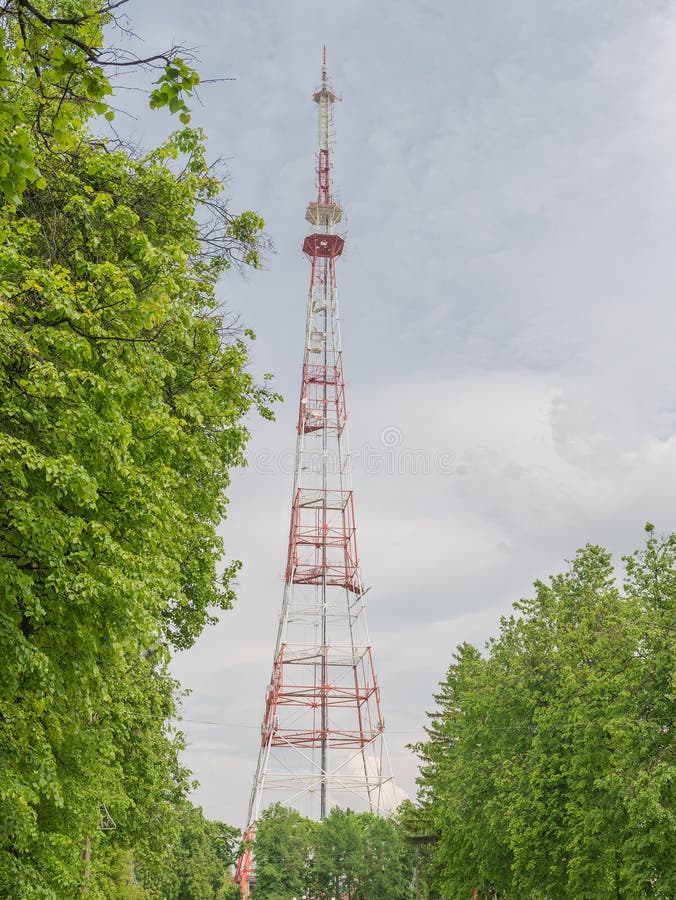 Television tower stock photo. Image of communications - 72795520