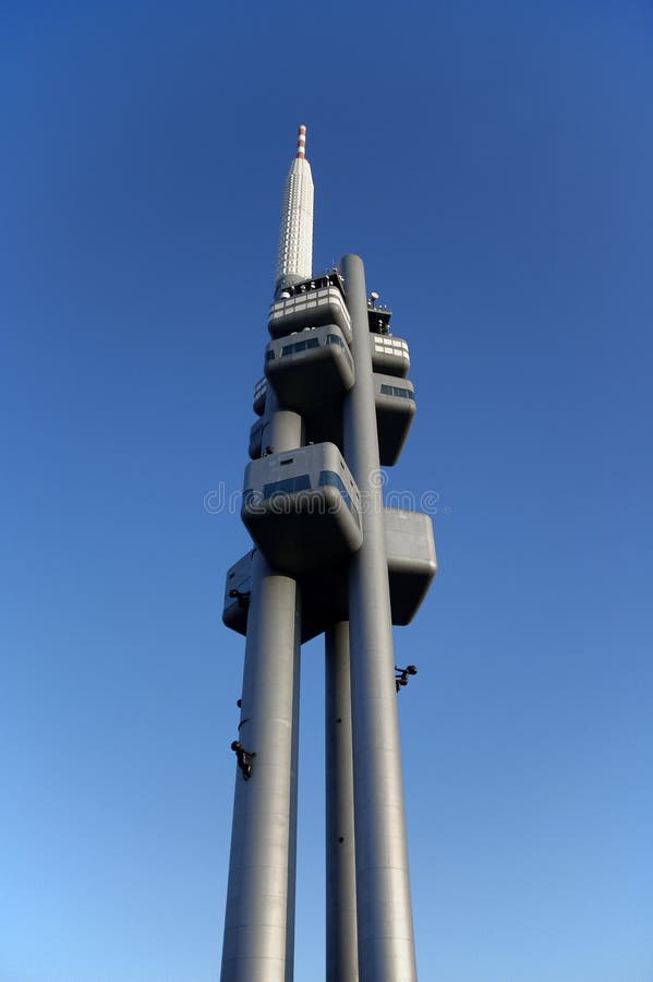 Television tower of Prague stock image. Image of futuristic - 2631569