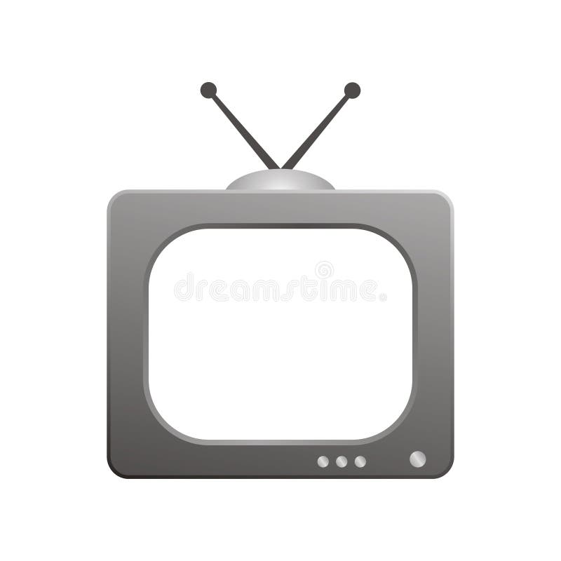 Retro Icona Trasparente Della Televisione Icona Di Vettore Sui Tipi ...