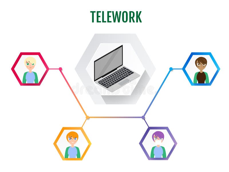 Teleworking Stock Illustrations – 506 Teleworking Stock Illustrations ...